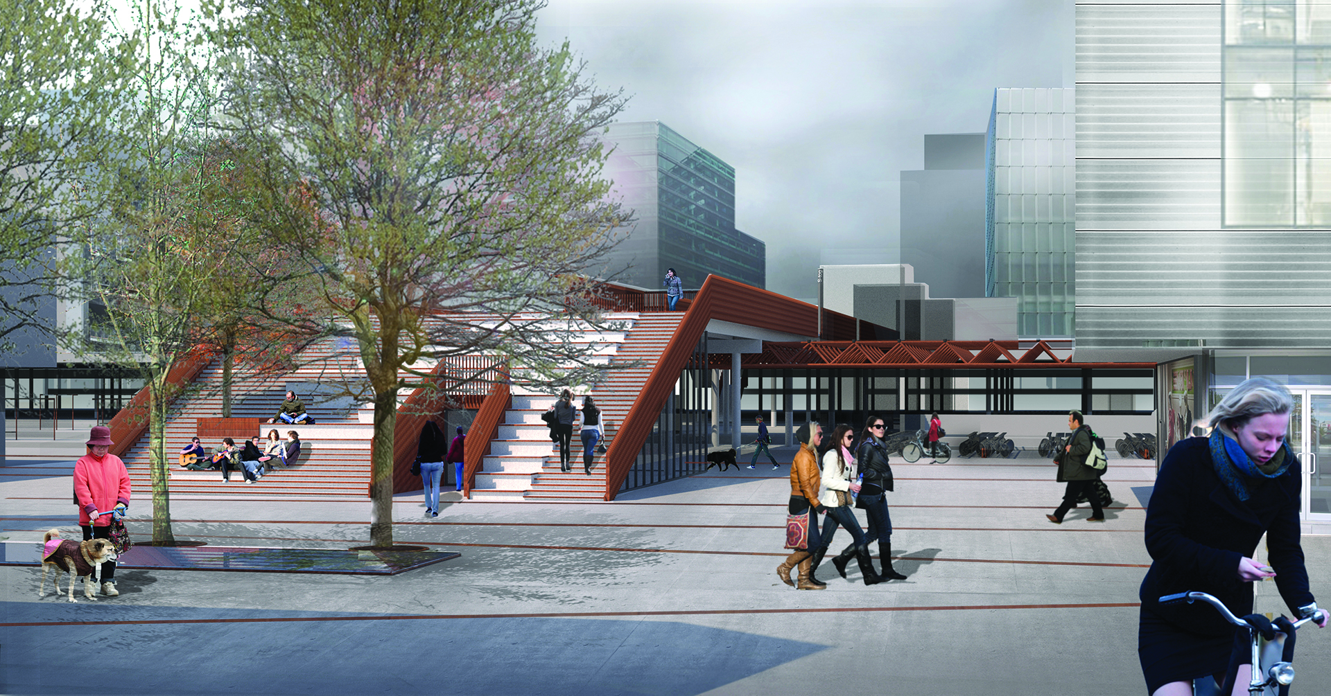 New bridge connects medieval town with its new urban districts