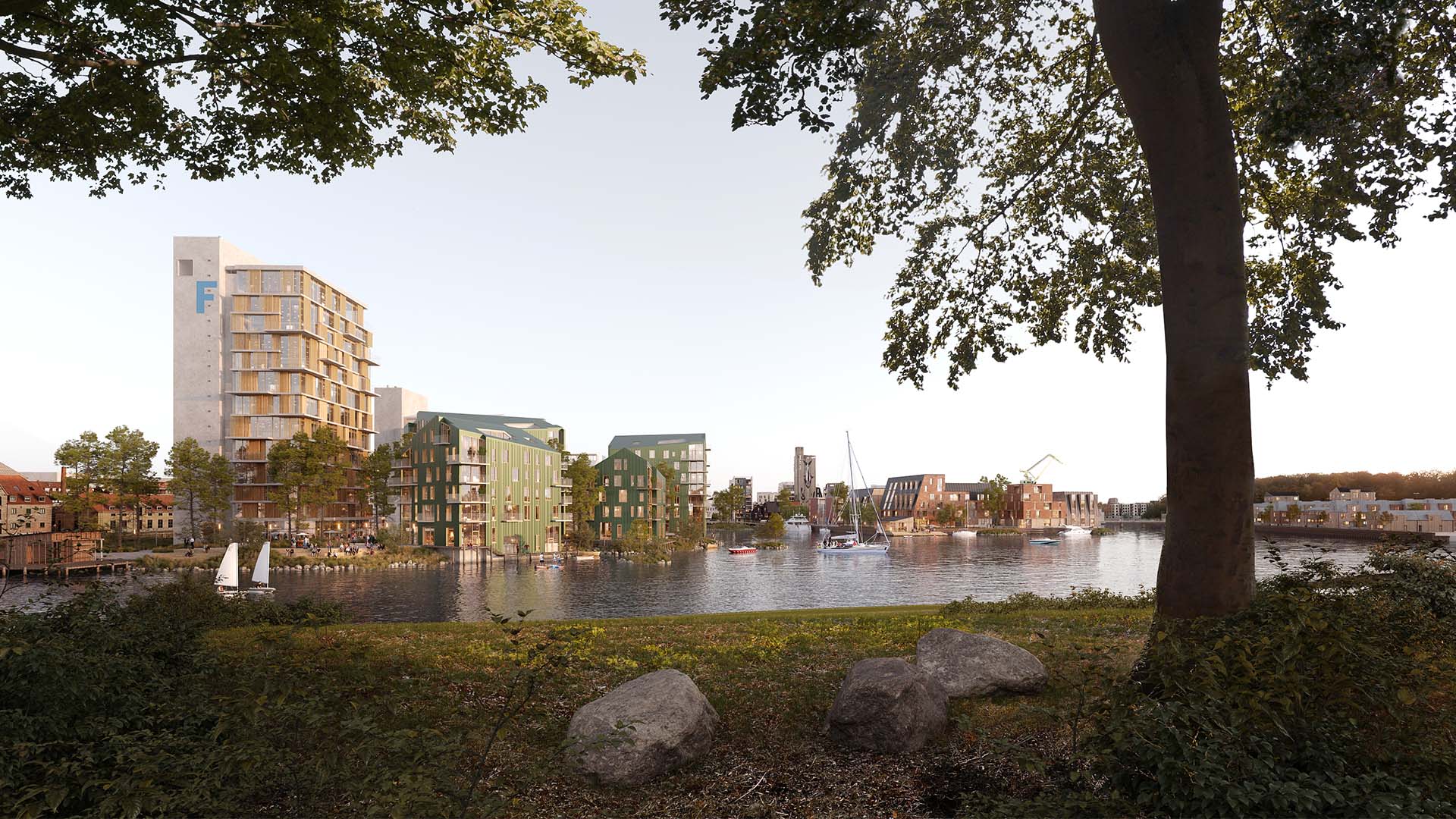 Hold Vandkunsten og SLA vinder arkitektkonkurrencen om Odense indre havn