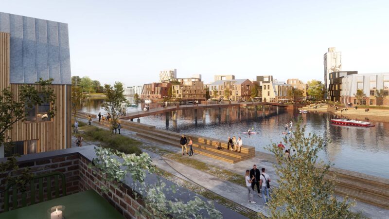 Hold Vandkunsten og SLA vinder arkitektkonkurrencen om Odense indre havn