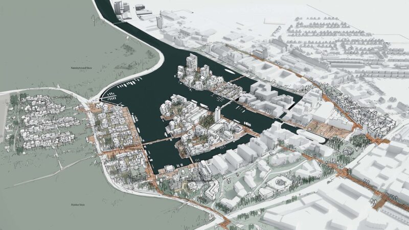 Hold Vandkunsten og SLA vinder arkitektkonkurrencen om Odense indre havn